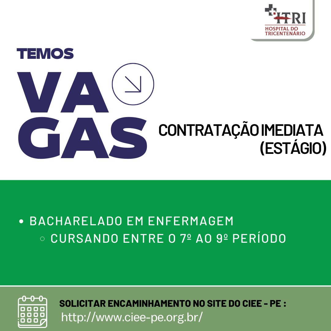 HTRI inicia seleção de estagiários – Hospital do Tricentenário